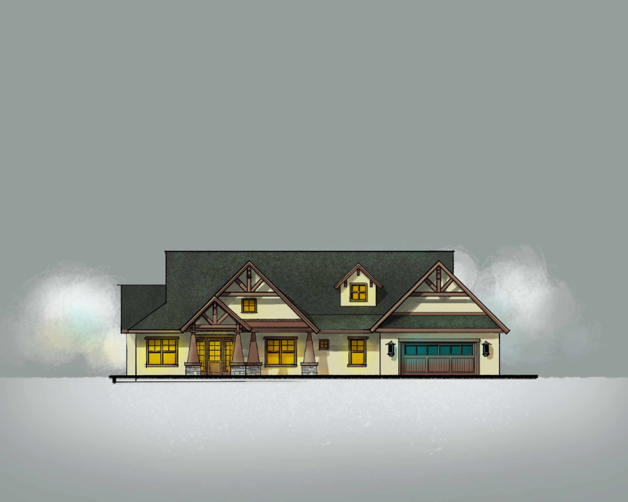 Craftsman House Concept Design - Roberth Jordan - Residential Designer